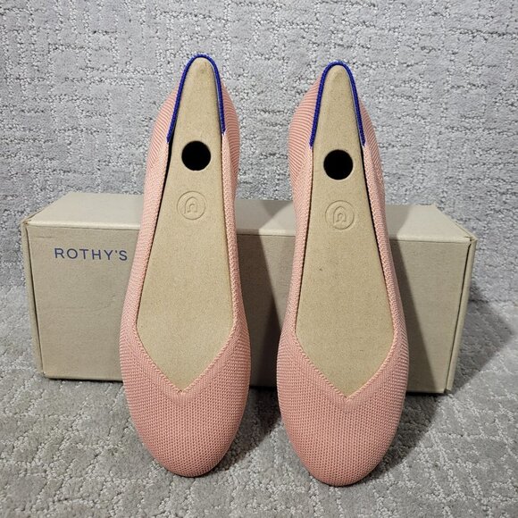 Rothy's | Shoes | Rothys The Flat Womens Size 75 Us Coral Pink Round ...